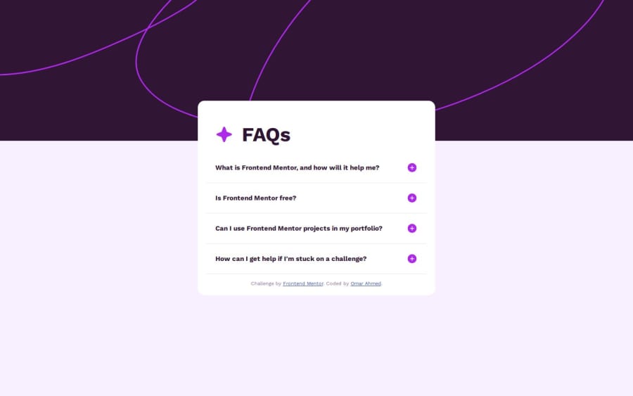 Frontend Mentor Responsive Faq Using Html Css And Javascript Coding Challenge Solution
