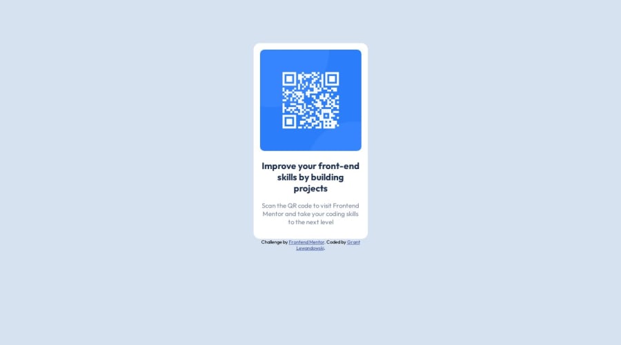 Frontend Mentor Qr Code Component With Html And Css Coding Challenge