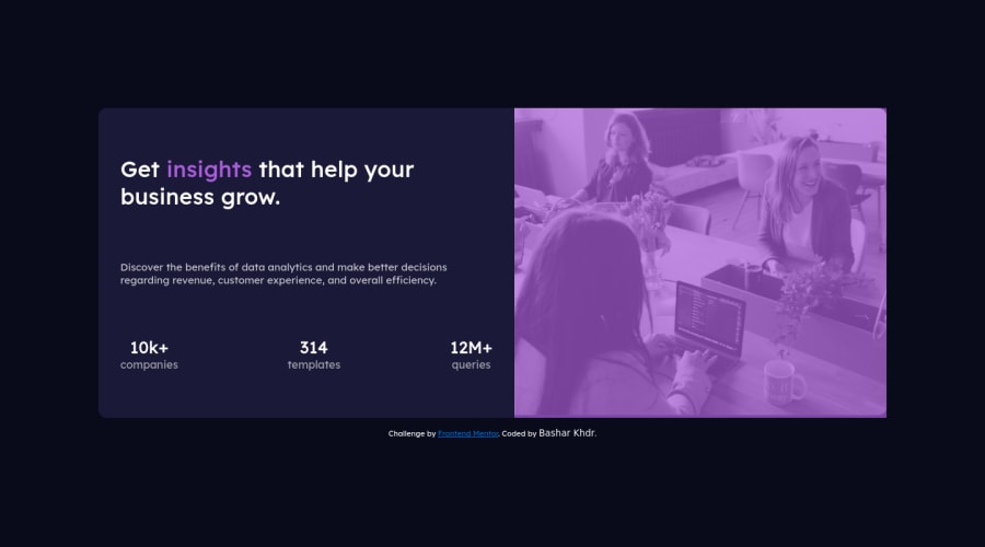Frontend Mentor Responsive Stats Preview Card Using Css Flexbox Coding Challenge Solution