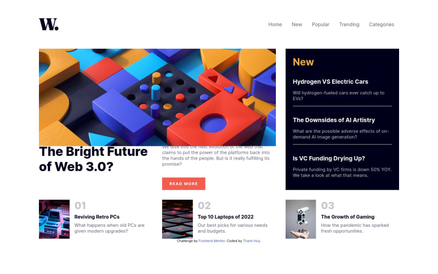 Frontend Mentor | Responsive news homepage using CSS Grid coding ... Frontend Mentor | Responsive news homepage using CSS Grid coding ...