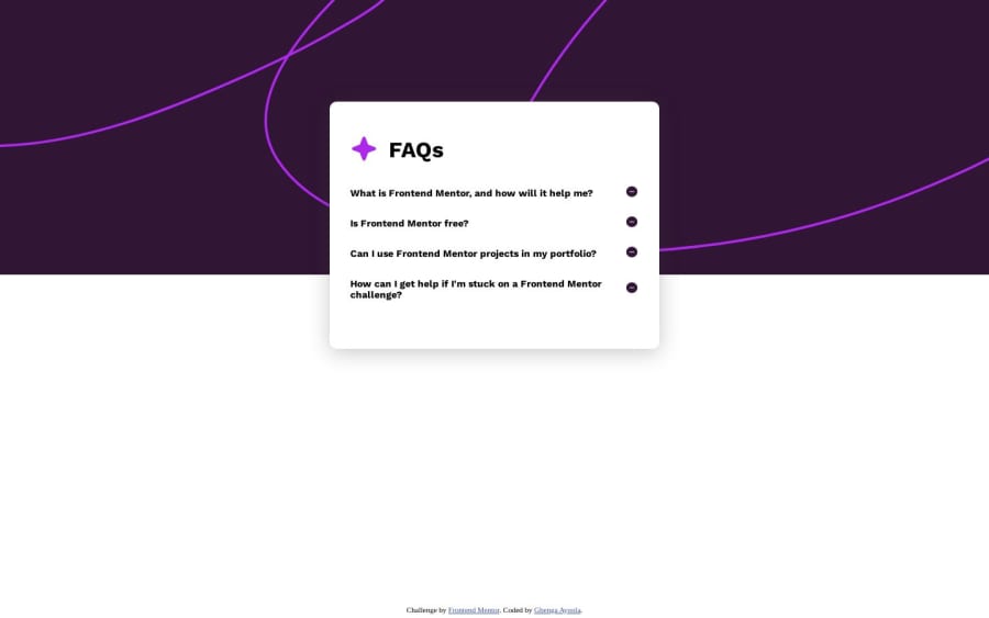 Frontend Mentor Solution Title Frontend Mentor Faq Accordion