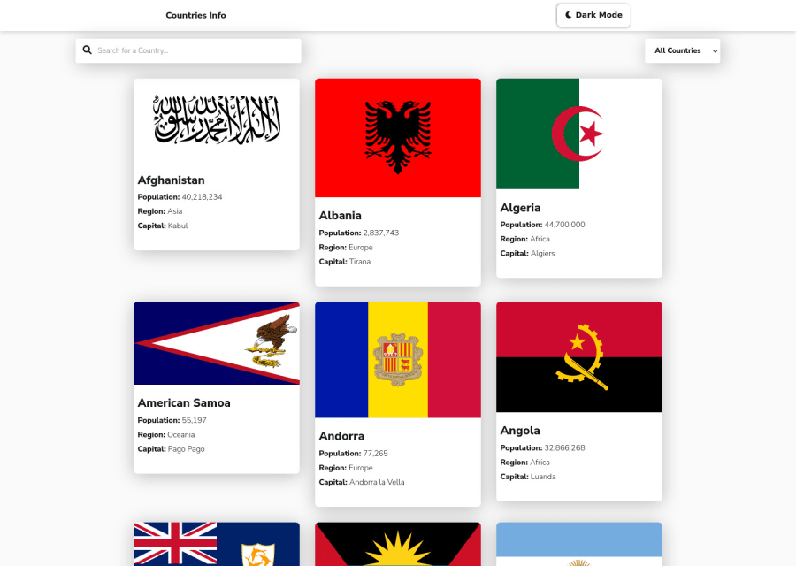 Frontend Mentor Rest Country Api Using React Js Coding Challenge Solution