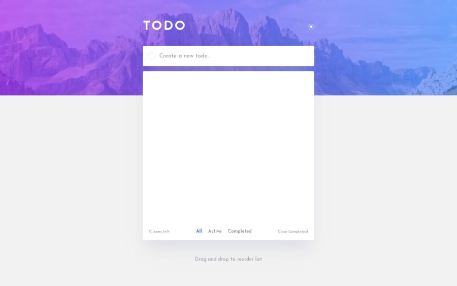 Frontend Mentor Todo App With Nextjs And Tailwind Coding Challenge Solution