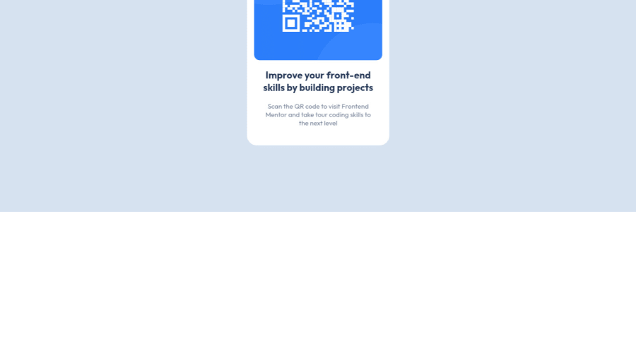 Frontend Mentor | QR Code Component Using Flutter coding challenge solution