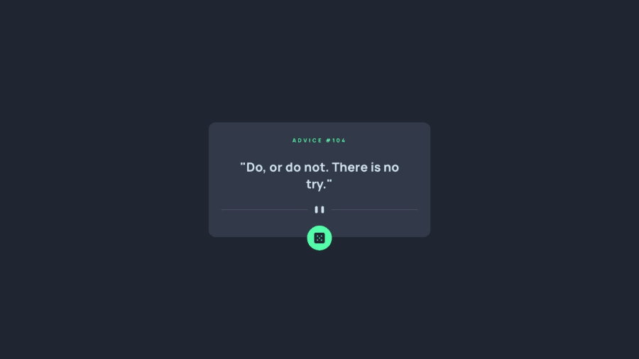 Frontend Mentor Advice Generator Html Css Js Coding Challenge