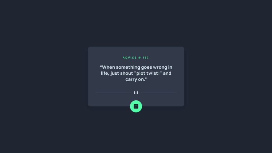 Frontend Mentor Advice Generator App With Gatsby And Tailwind Css Coding Challenge Solution