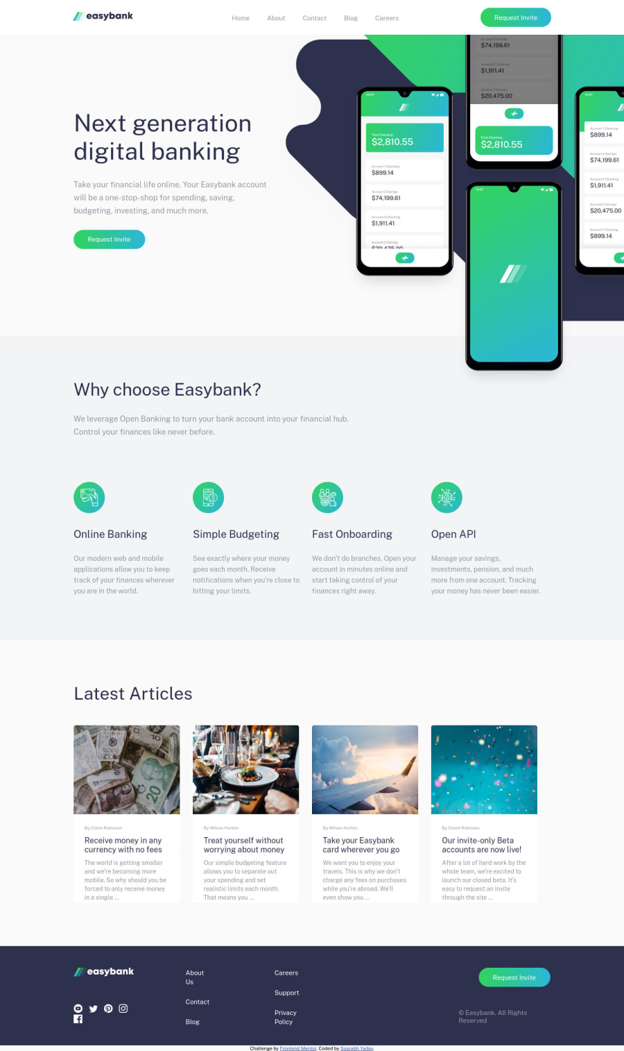 Frontend Mentor Responsive Landing Page Using Html Scss Javascript Coding Challenge Solution