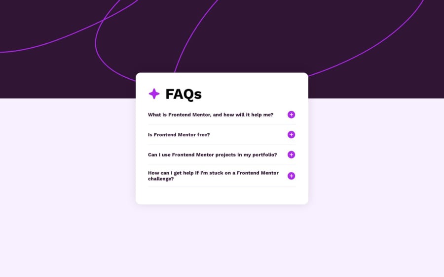 Frontend Mentor Faq Accordion Using Html Css And Js Coding Challenge Solution