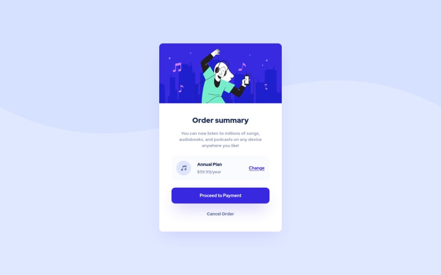 Frontend Mentor Order Summary Component Using Tailwind Css Coding