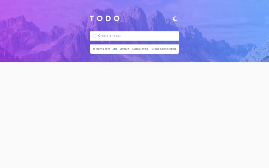 Frontend Mentor Todo React App With Redux And Dark Mode Using Hooks