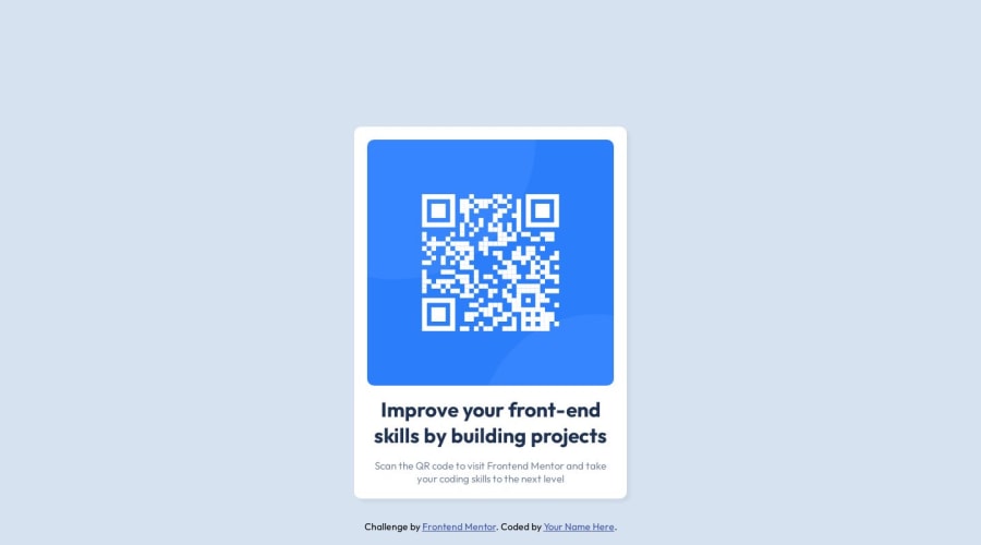 Frontend Mentor Qr Challenge Coding Challenge Solution