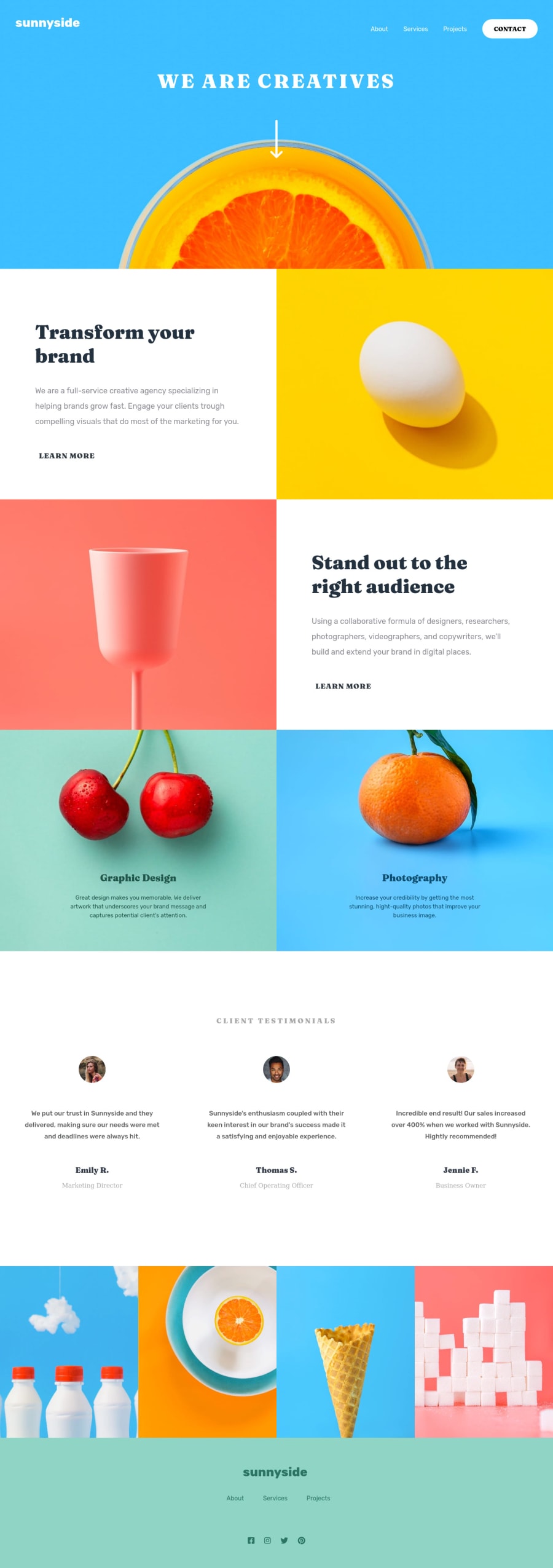Frontend Mentor Sunnyside Challenge Solution Using Html Css And Javascript Coding Challenge