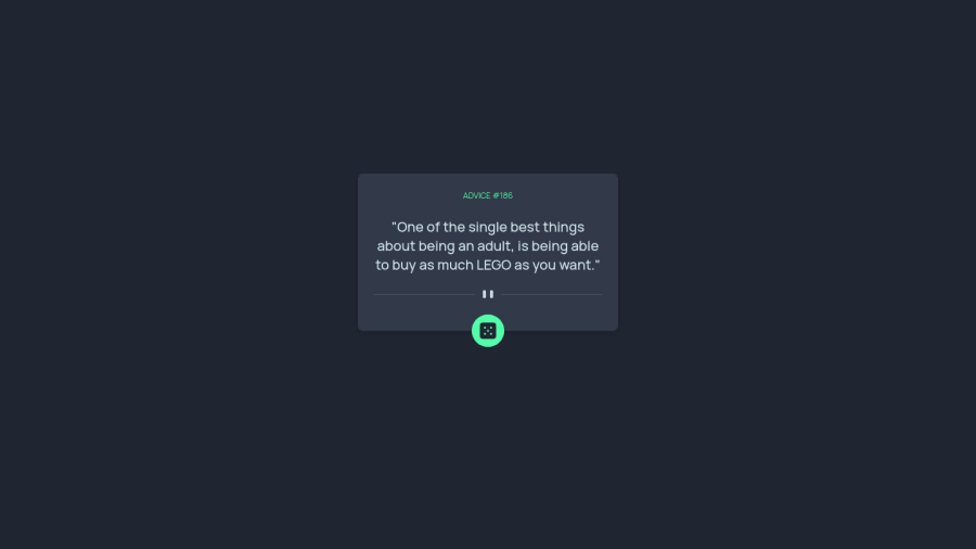 Frontend Mentor Advice Generator App Made With Nextjs And Tailwindcss
