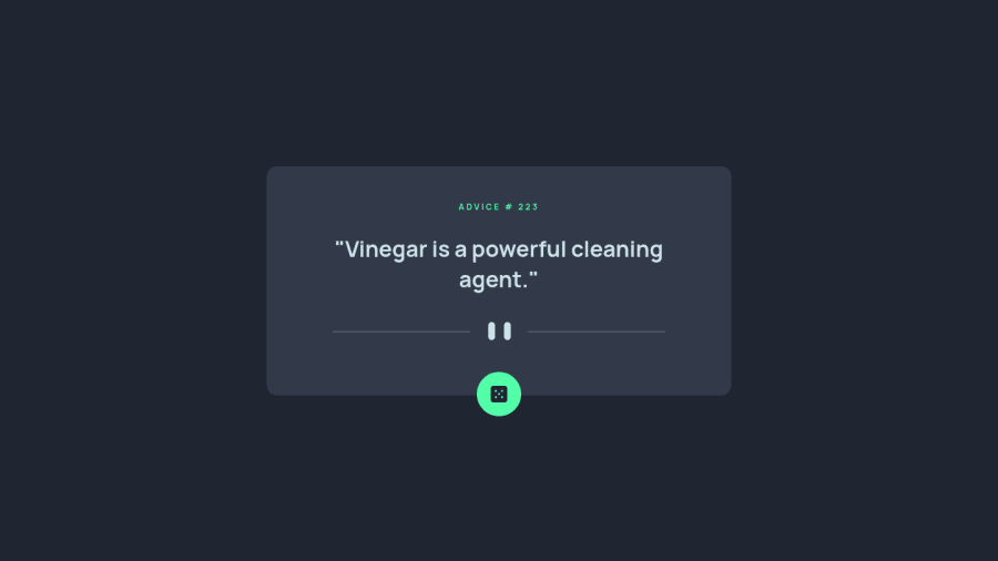 Frontend Mentor Advice Generator Using React And Css Coding Challenge