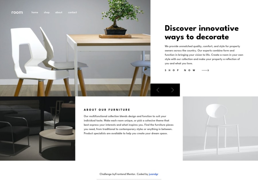 Frontend Mentor Responsive Room Homepage Using React Tailwind And