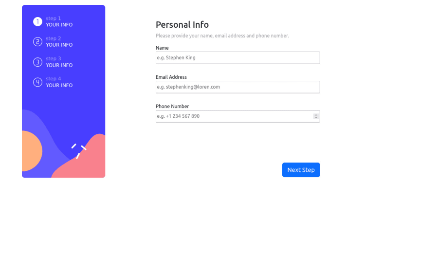Frontend Mentor Multi Step Form Working Website Using Html Css Bootstrap And Js Coding