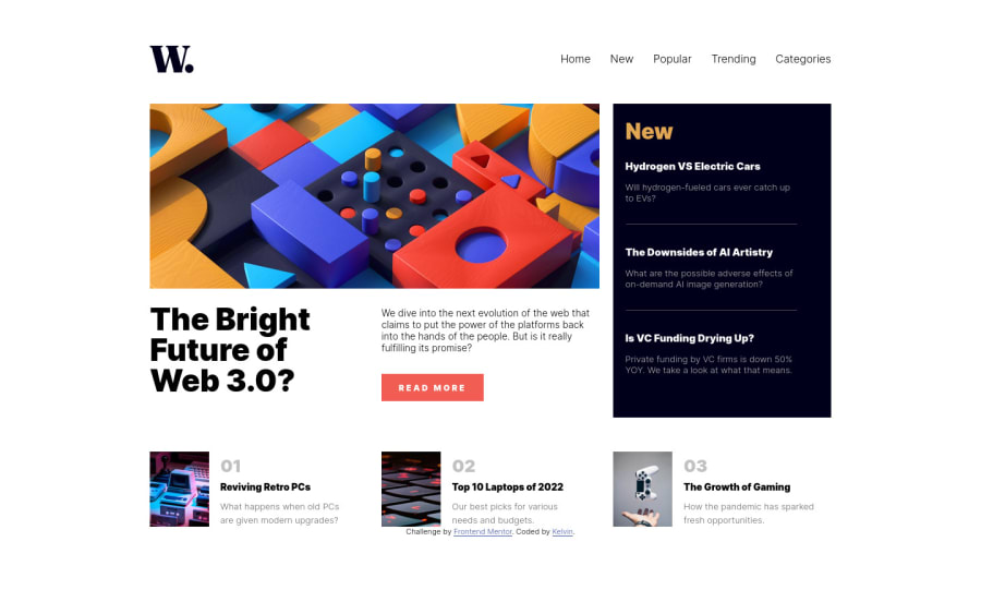 Frontend Mentor Html 5 Css Css Grid Css Flexbox Coding Challenge Solution