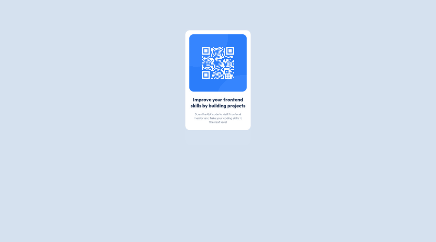 Frontend Mentor Qr Code Card Using Css Flexbox Coding Challenge Solution