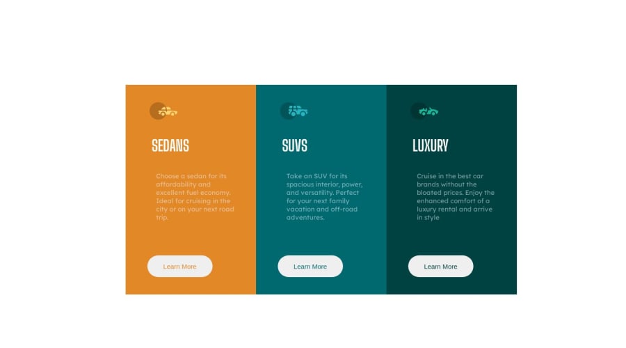Frontend Mentor 3 Column Preview Card Component Using Only Html Css Coding Challenge Solution
