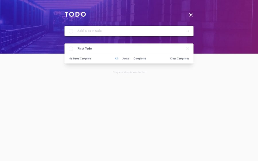 Frontend Mentor Sveltekittailwindcss Todo List Coding Challenge Solution