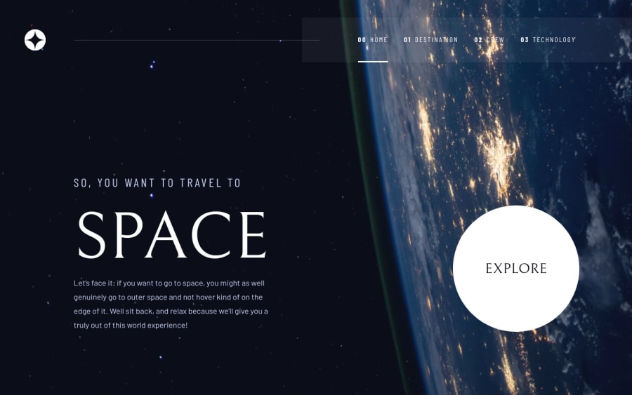 Frontend Mentor Space Tourism Using Nextjs Typescript And Tailwindcss Coding Challenge Solution