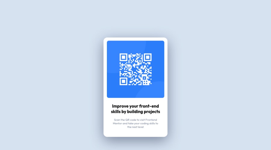 Frontend Mentor Qr Code Challende Using Html Ans Css Flexbox With