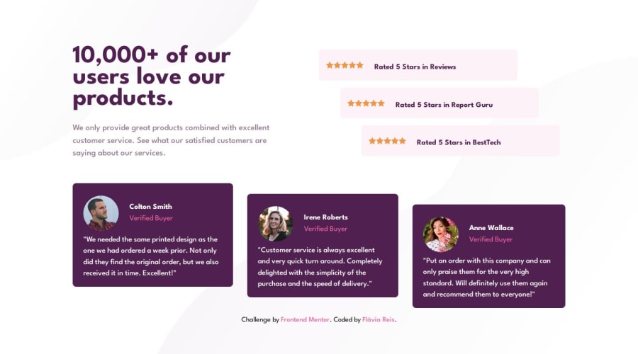 Frontend Mentor Responsive Page Using Tailwind Coding Challenge Solution