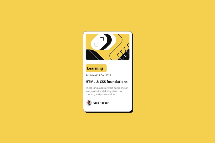 Frontend Mentor Responsive Card Using Html And Css Coding Challenge Solution
