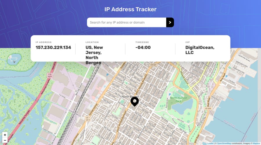Frontend Mentor Ip Address Tracker App With Css Methodology Javascript And Ipify Api Coding