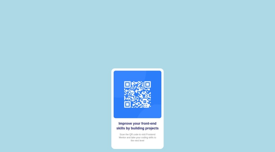 Frontend Mentor Qr Code Using Flexbox Coding Challenge Solution 7774