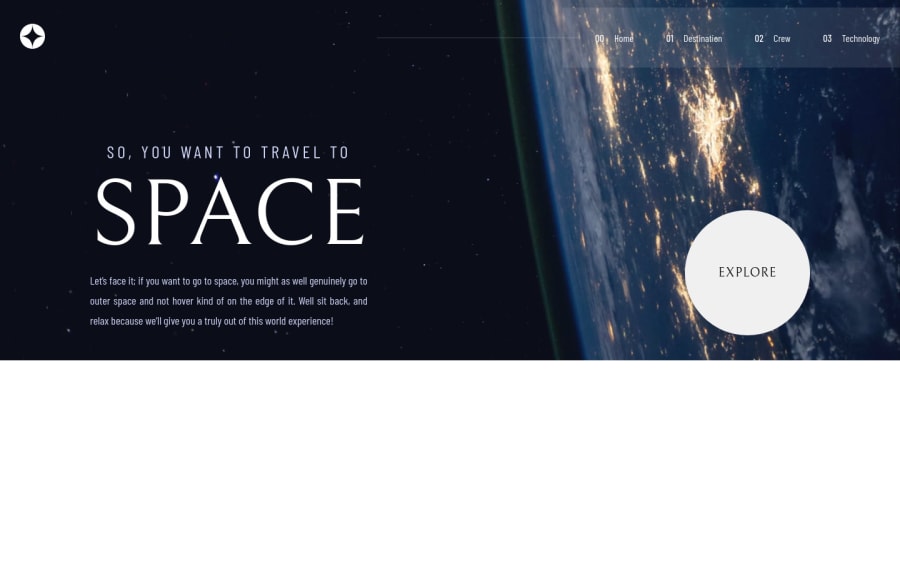 Frontend Mentor Space Tourism With React Coding Challenge Solution