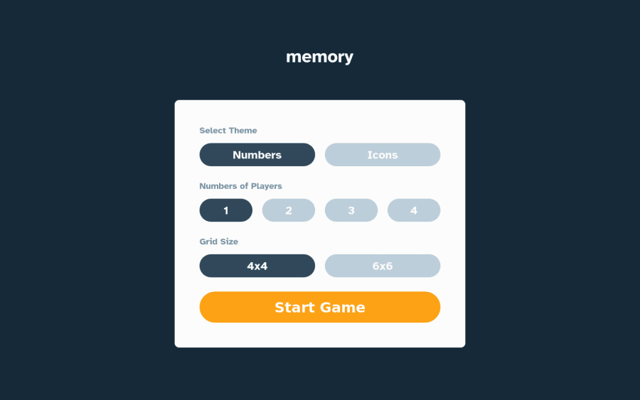 Frontend Mentor Memory Game React Stitches Zustand Framer