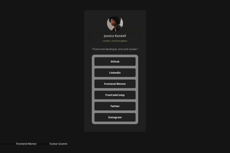 Frontend Mentor Responsive Social Profile Card Using Html Css Coding Challenge Solution