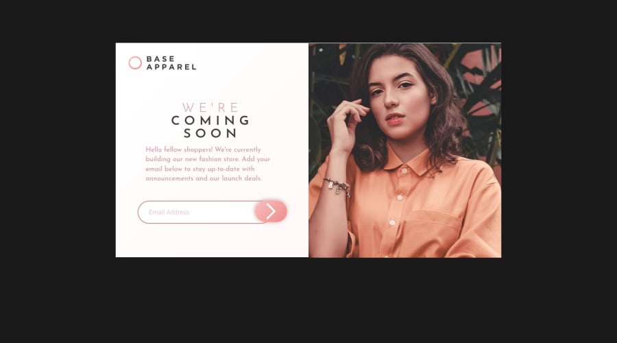 Frontend Mentor Responsive Coming Soon Card Component Using Css Flexbox And Js Coding