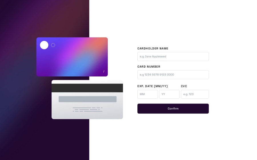 Frontend Mentor Frontendmentor Interactive Card React