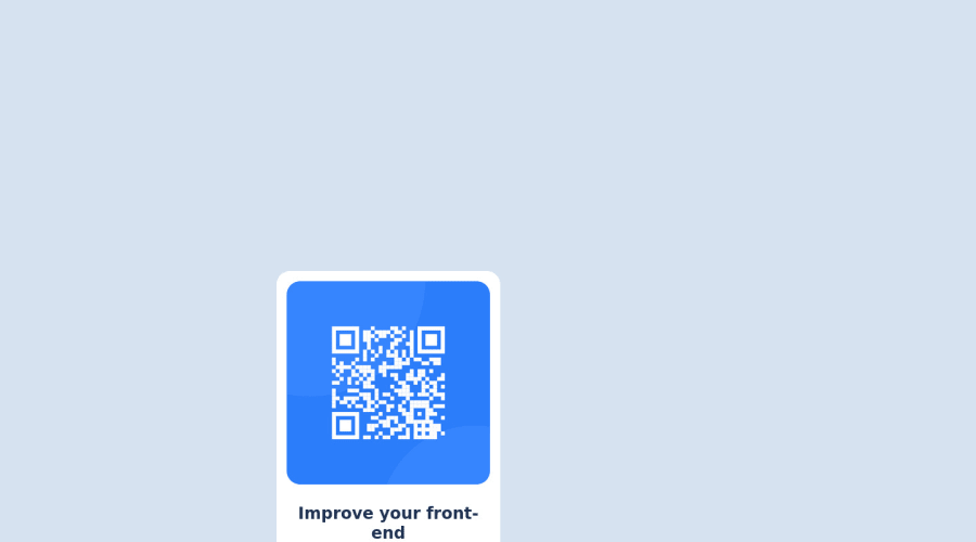 Frontend Mentor Creating A Qr Code Coding Challenge Solution 8145