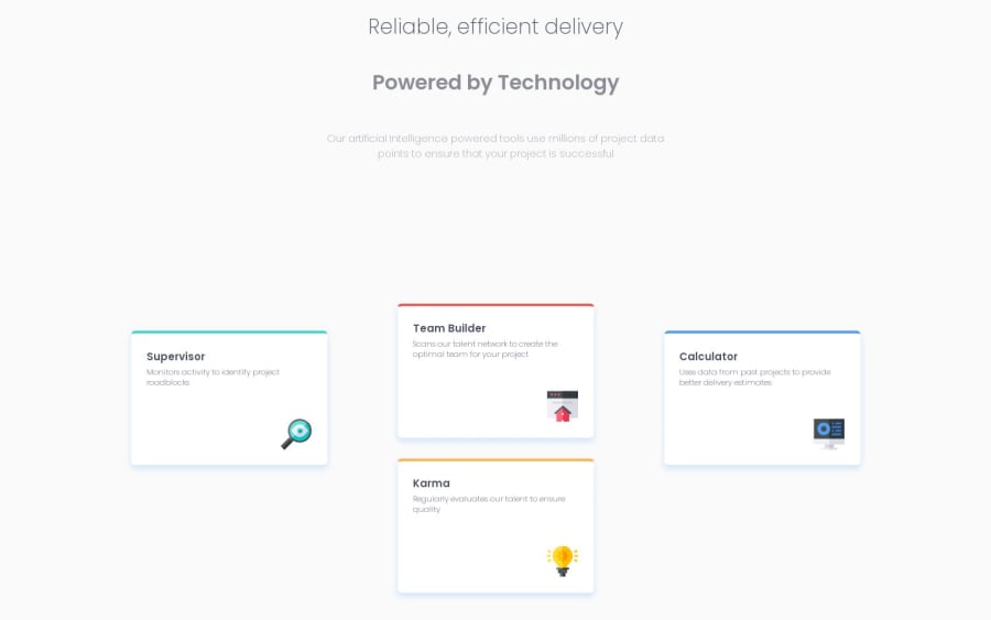 Frontend Mentor Animated Card Section Using Framer Motion Coding