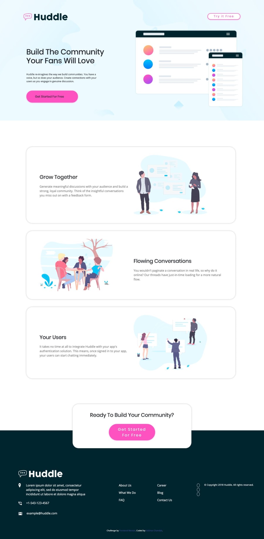 Frontend Mentor Completed Using Atom Html Css And Bootstrap Coding