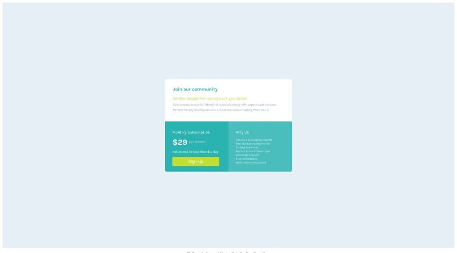 Frontend Mentor Css Flex Coding Challenge Solution