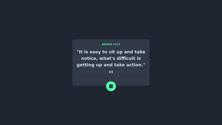 Frontend Mentor Advice Generator App Using React And Tailwind Css