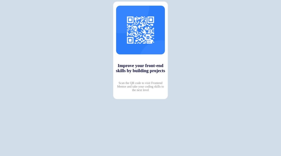 Frontend Mentor Qr Code Component Coding Challenge Solution