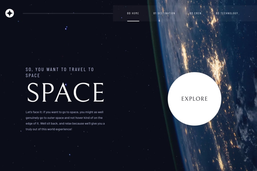 Frontend Mentor Responsive Website Of Spacex Using Html Css And Vanilla Javascript Coding