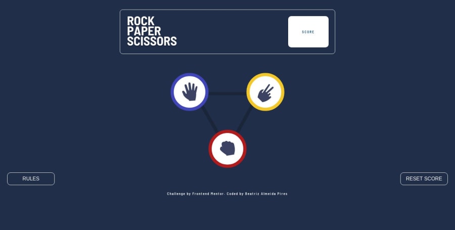 Frontend Mentor Rock Paper Scissors Using Plain Html Css Js And Jquery Coding Challenge