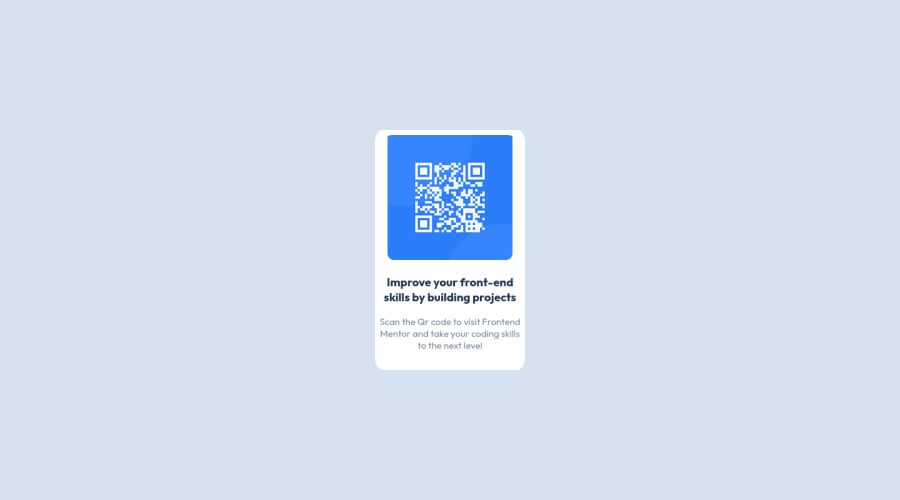 Frontend Mentor Qrcode Challenge Coding Challenge Solution