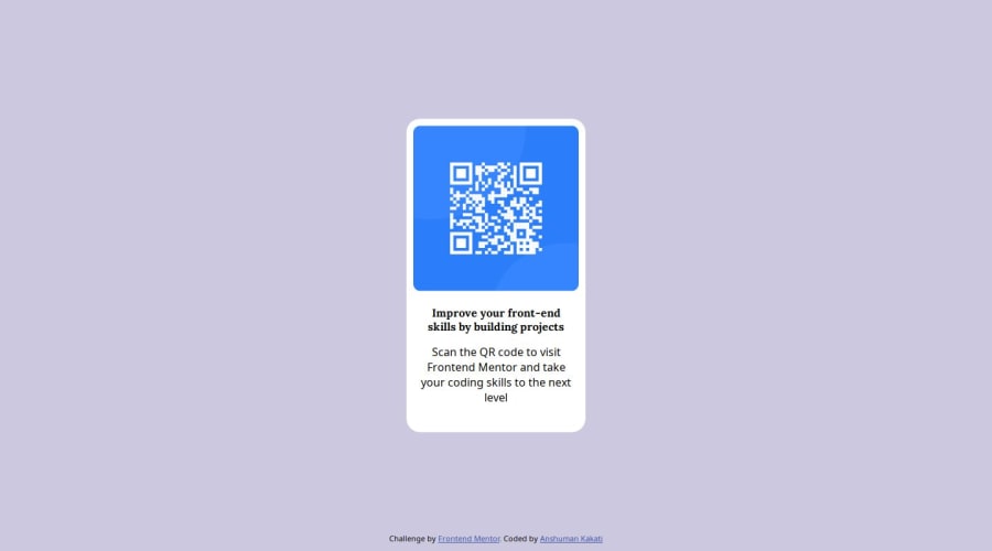 Frontend Mentor Qr Code Solution Coding Challenge Solution