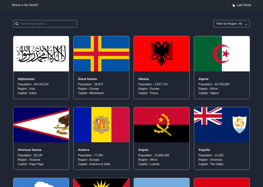 Frontend Mentor Rest Countries Api With Color Theme Switcher Coding