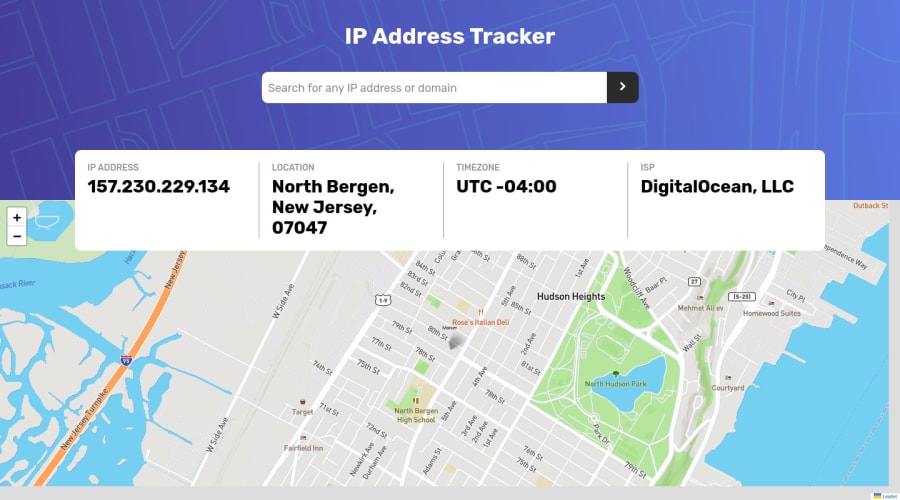 Frontend Mentor Ip Address Tracker Using Vuejs Scss And Leafletjs Coding Challenge Solution