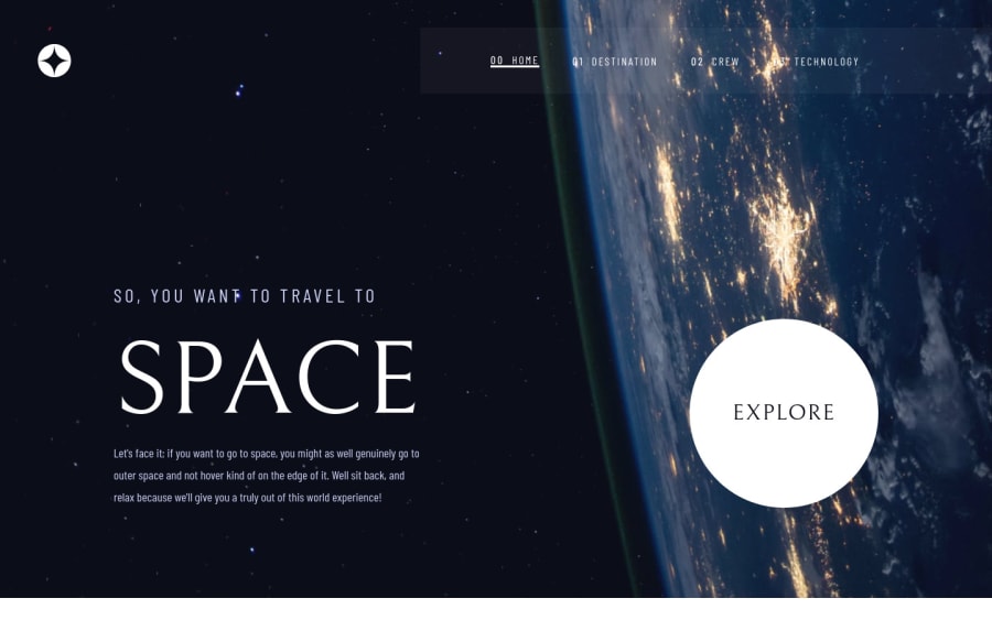 Frontend Mentor Responsive Space Tourism Website Using Next Js And Tailwind Css Coding