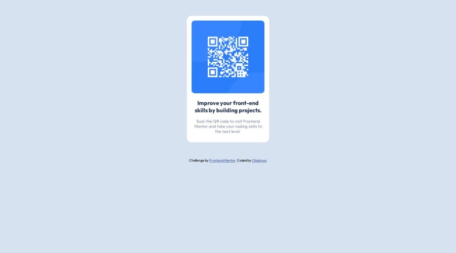 Frontend Mentor Qr Code Component Solution Coding Challenge Solution