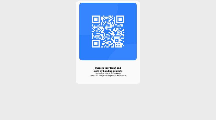 Frontend Mentor Responsive Qr Code Using Css Flexbox Coding Challenge Solution